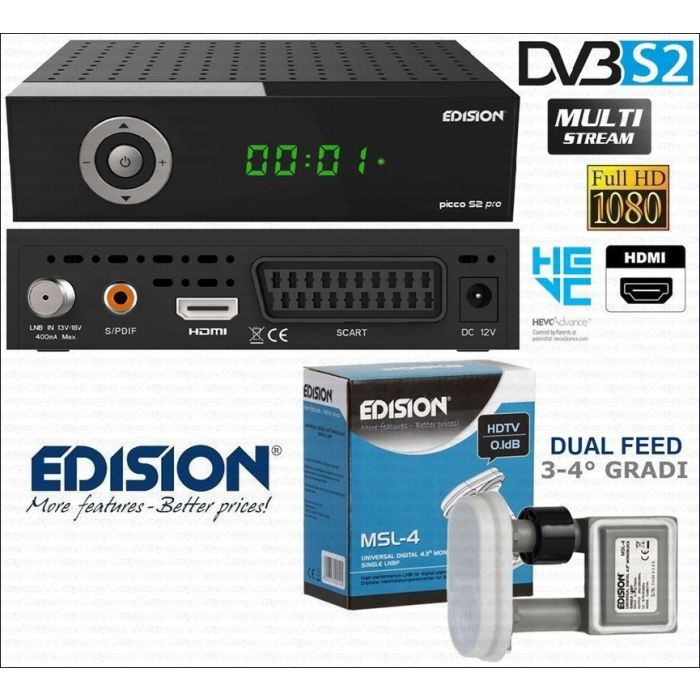 Decodifica l'Incredibile: Il Decoder Edision PICCO S2 PRO PRO - Esplorando i Canali Digitali ...