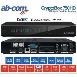 Decoder Satellitare AB-COM CryptoBox 750HD CI+ DVB-S/S2 - DECODER
