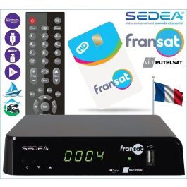 Decoder SEDEA FRANSAT F-8800HD con Smart Card Ufficiale TV Francese TNT ...