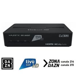 Decoder Satellitare Majestic SAT 265 HD, Tivusat e Dazn Inclusi