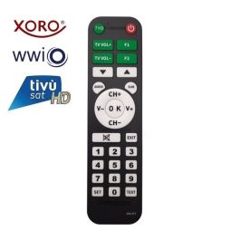 Telecomando con tasti grandi per decoder satellitari XORO HRS 8830 / WWIO UNICO e UNICO PRO