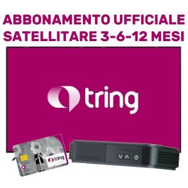 Intrattenimento TV TRING EXTRA HD: Decoder + Card per 12 Mesi