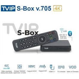 TVIP S-Box v.705 4K UHD IPTV Android Wifi Dual Band Multimedia Streamer - DECODER