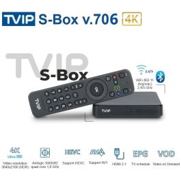 TVIP S-Box v.706 4K UHD IPTV Android Wifi Dual Band Multimedia Streamer